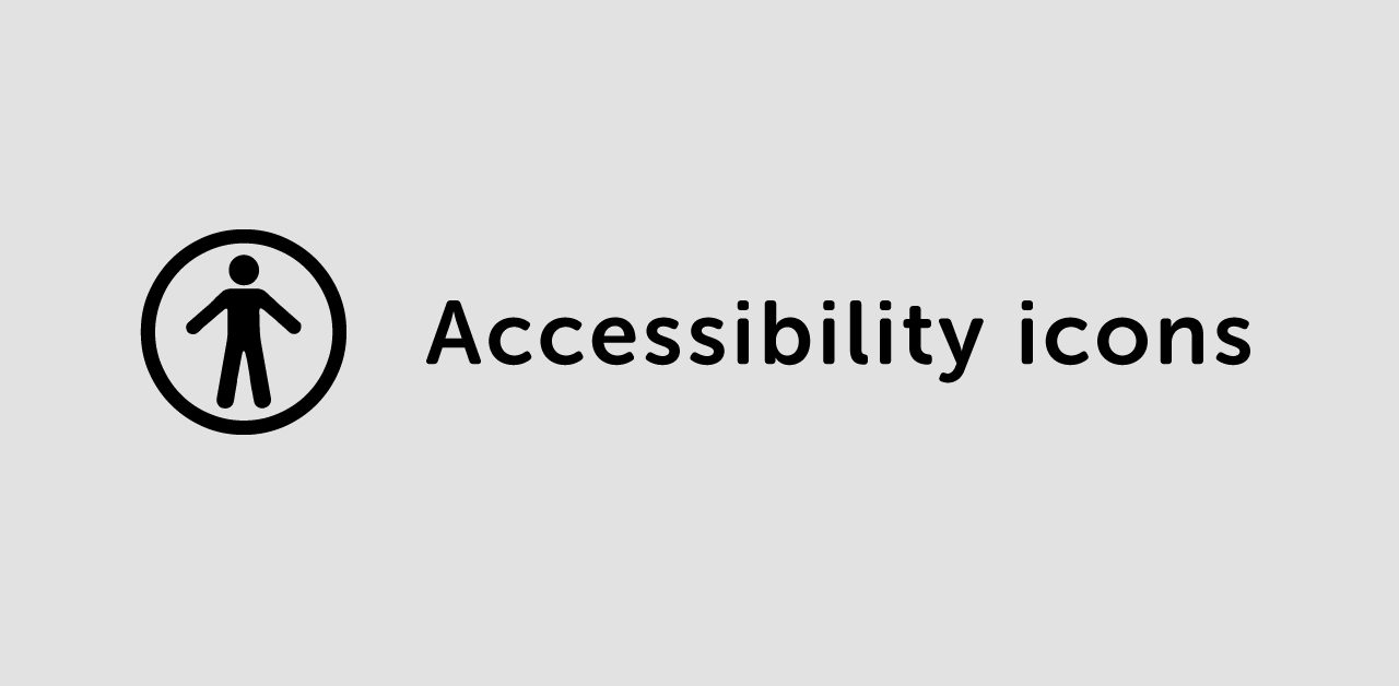 Accessibility icons